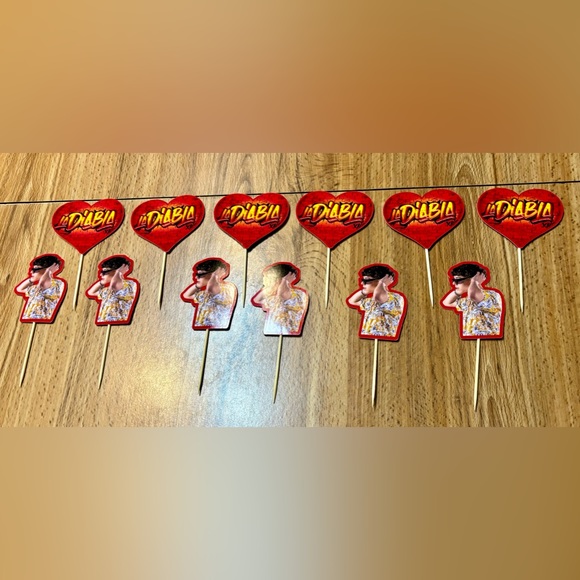 Party Supplies | Xavi La Diabla Cupcake Toppers Lot Of 12 | Poshmark